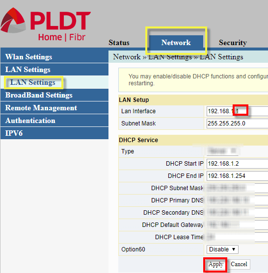 How to change the PLDT routers IP Address - Techchore How to change the PLDT routers IP Address - Techchore